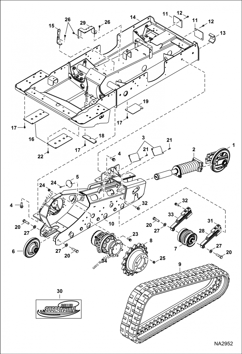 Drive Train (Suspension) (S/N A3P811001 - A3P813485, A3P911001 ...