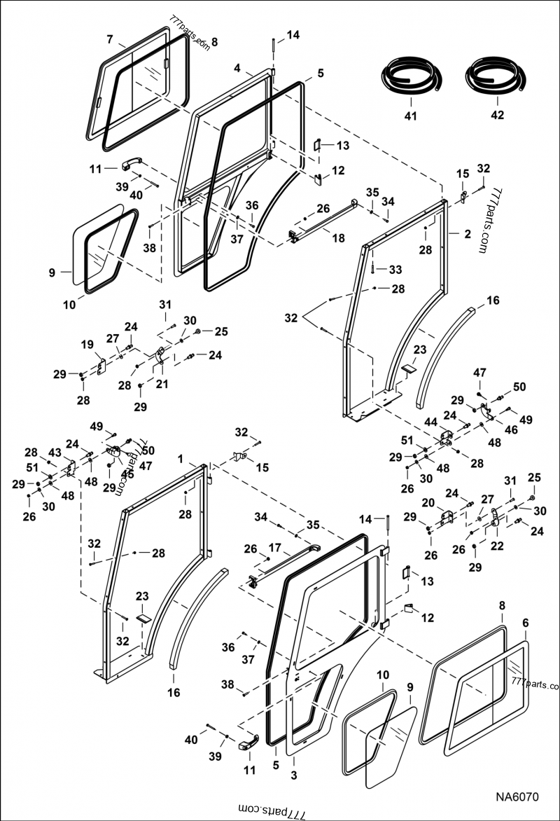 CAB Kit (W/Rear Corner Windows) (Side & Door Panels) - Compact Tractors ...