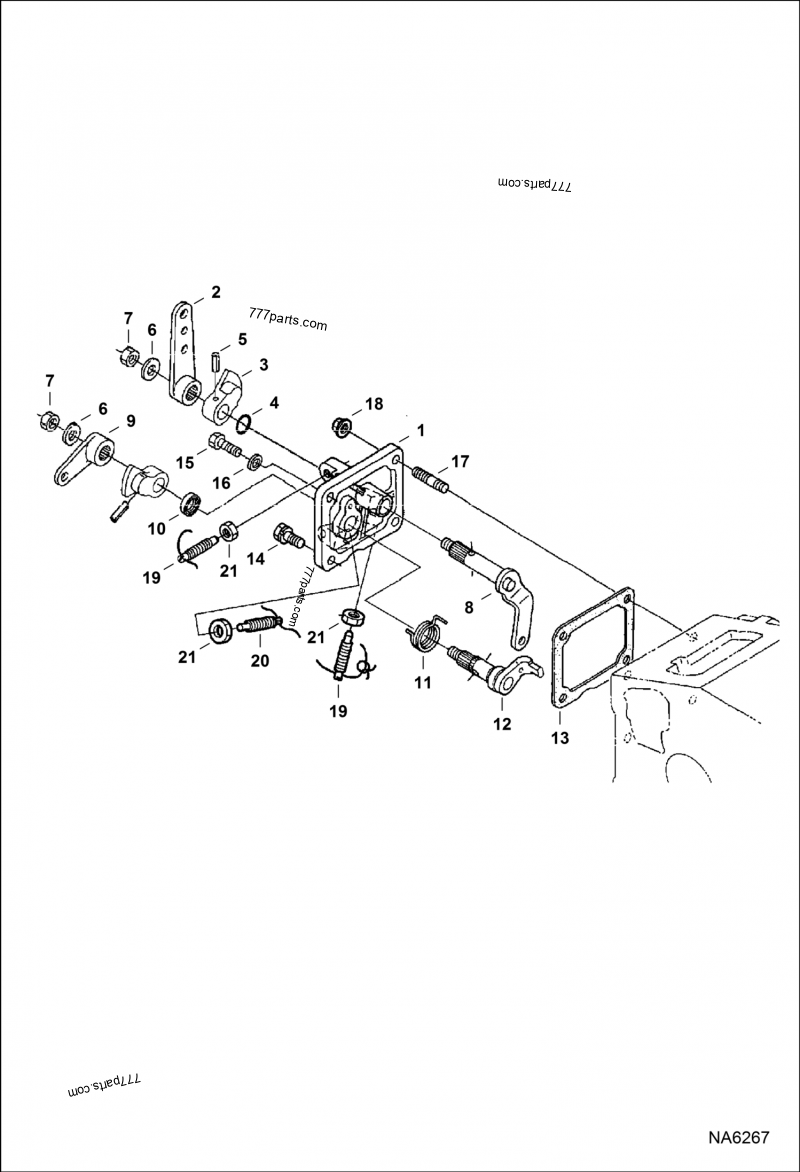 Speed Control Plate - Loaders Bobcat S100 (B4KH11001 & Above ...