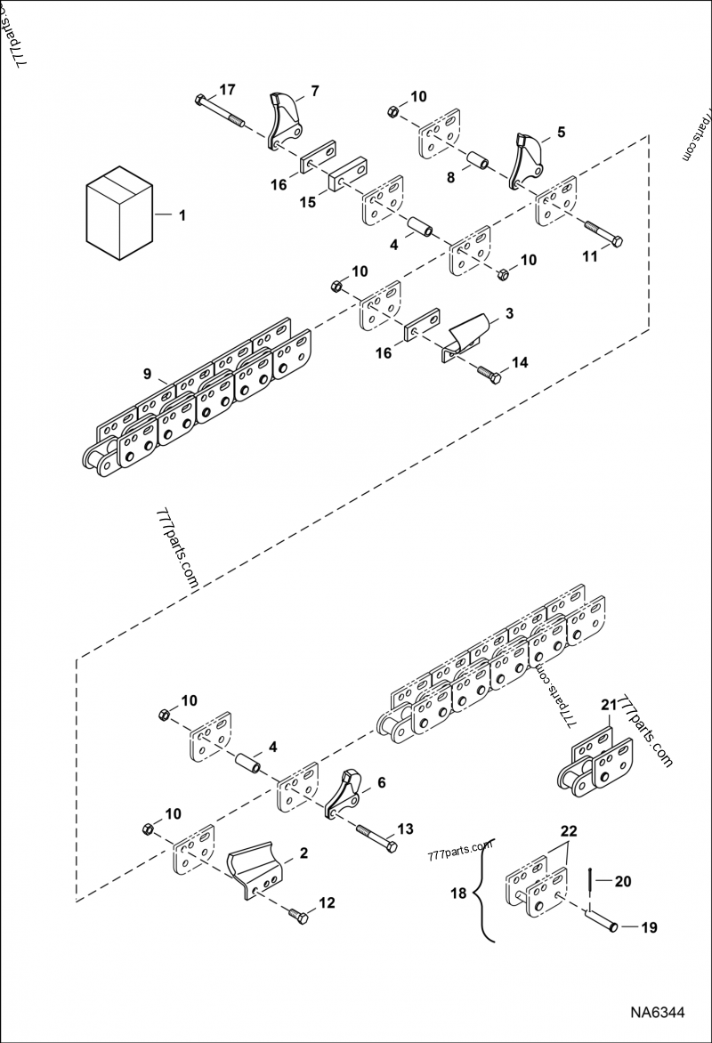 Trencher (LT113) (LT213) (Chain & Tooth Assy) (3' Depth - 6" Wide Cup ...