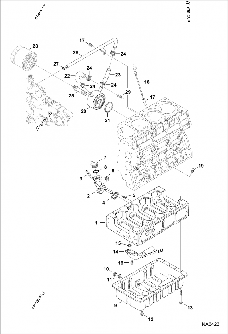 Oil Pan - Loaders Bobcat A770 (ATDW11001 & Above, ATDY11001 & Above ...