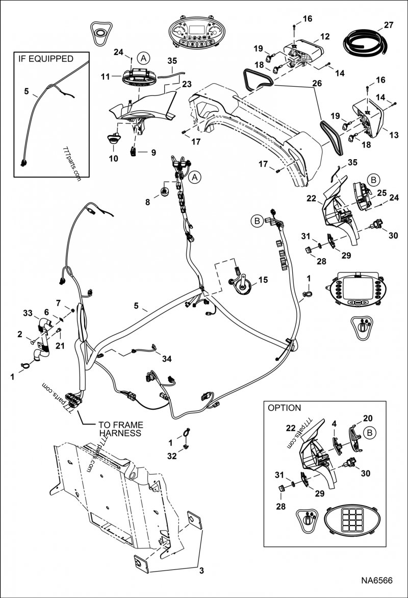 CAB Electrical Circuitry (Deluxe) - Loaders Bobcat T590 (A3NR11001 ...