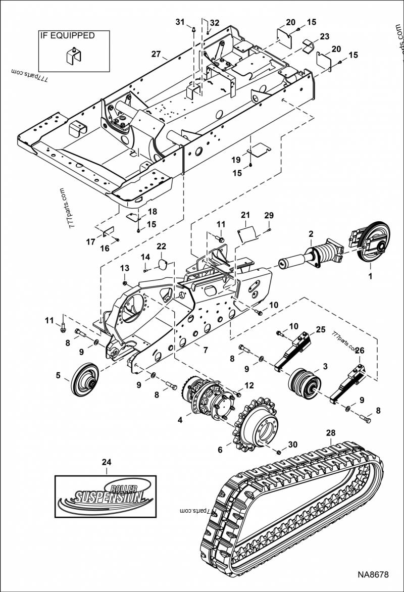 Drive Train (Suspension) (S/N ALJG11001 - ALJG14489) - Loaders Bobcat ...