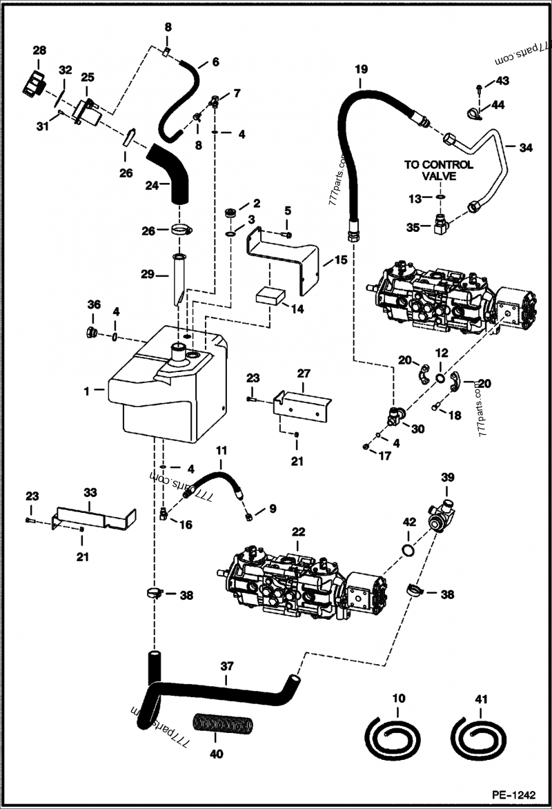 Hydrostatic Circuitry (S/N 518911354 - 518916260, 516811037 - 516815100 ...
