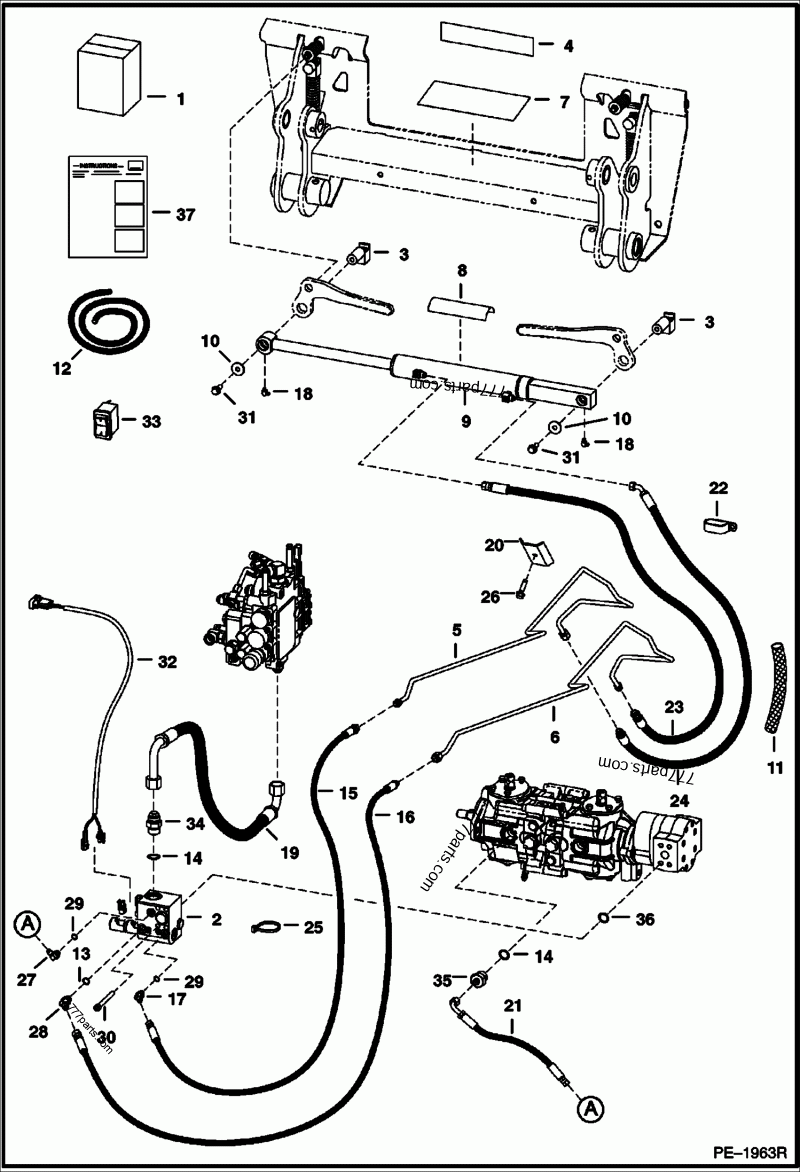 Power BOB-TACH Kit (S/N 524211001 & Above, 527511001 - 527512999 ...