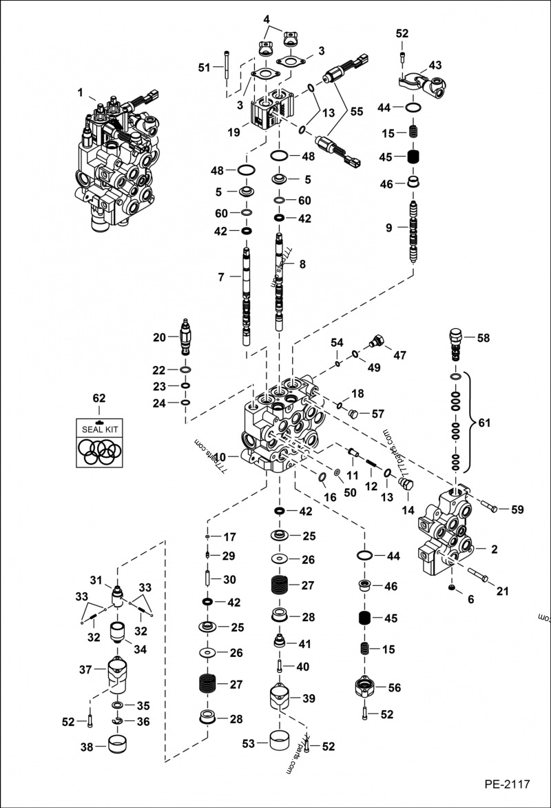 Bobcat 863 Hydraulic Control Valve