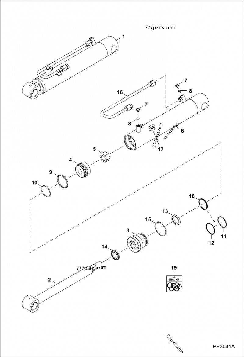 Industrial Grapple Bucket (62") (68") (74") (80") (Cylinder) (S/N ...