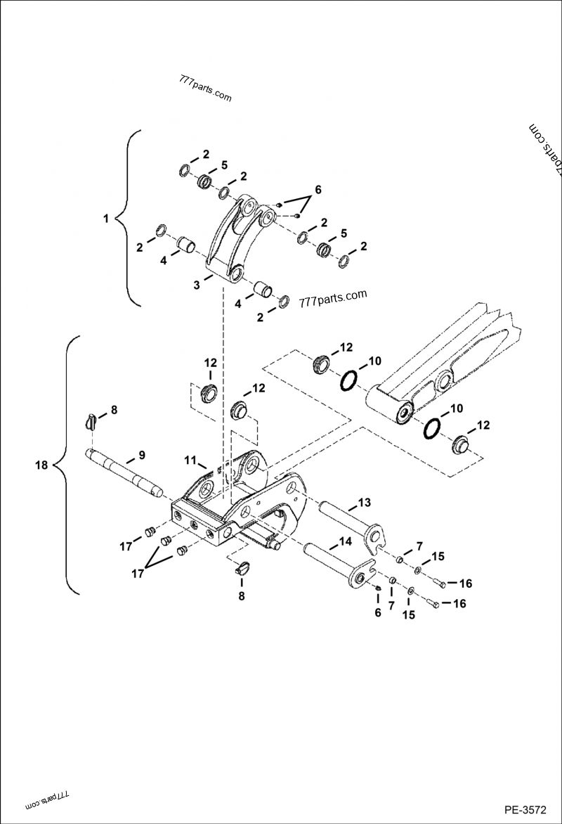 Bucket Link & X-CHANGE - Excavators Bobcat 430 (AA8711001 & Above ...
