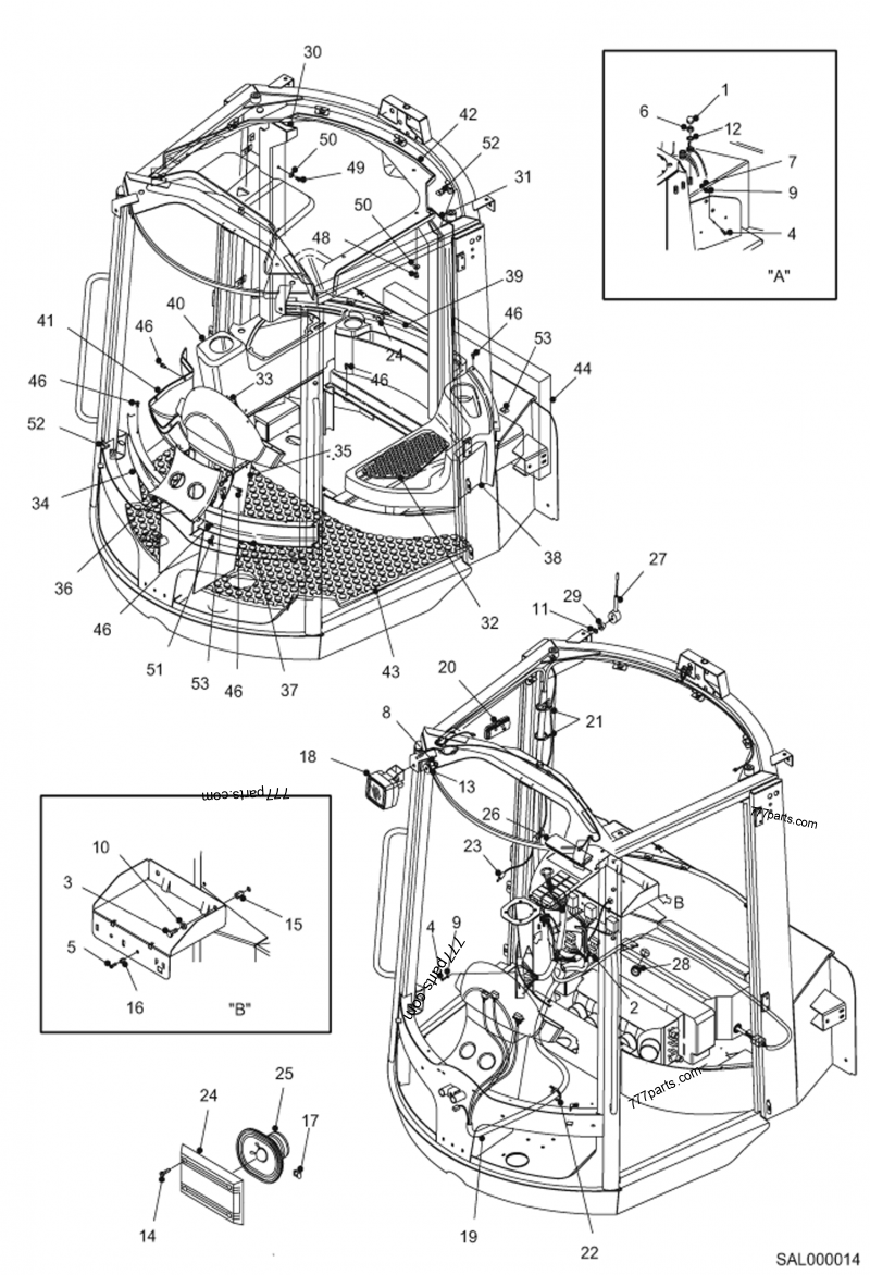 CAB-EQUIPMENT 2 - Articulated Loaders Bobcat AL275 (A01L11000 & Above ...