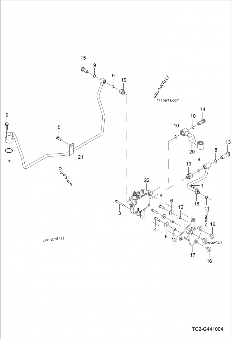 Joystick Valve Group - Compact Tractors Bobcat CT2040 (B4VN11001 ...
