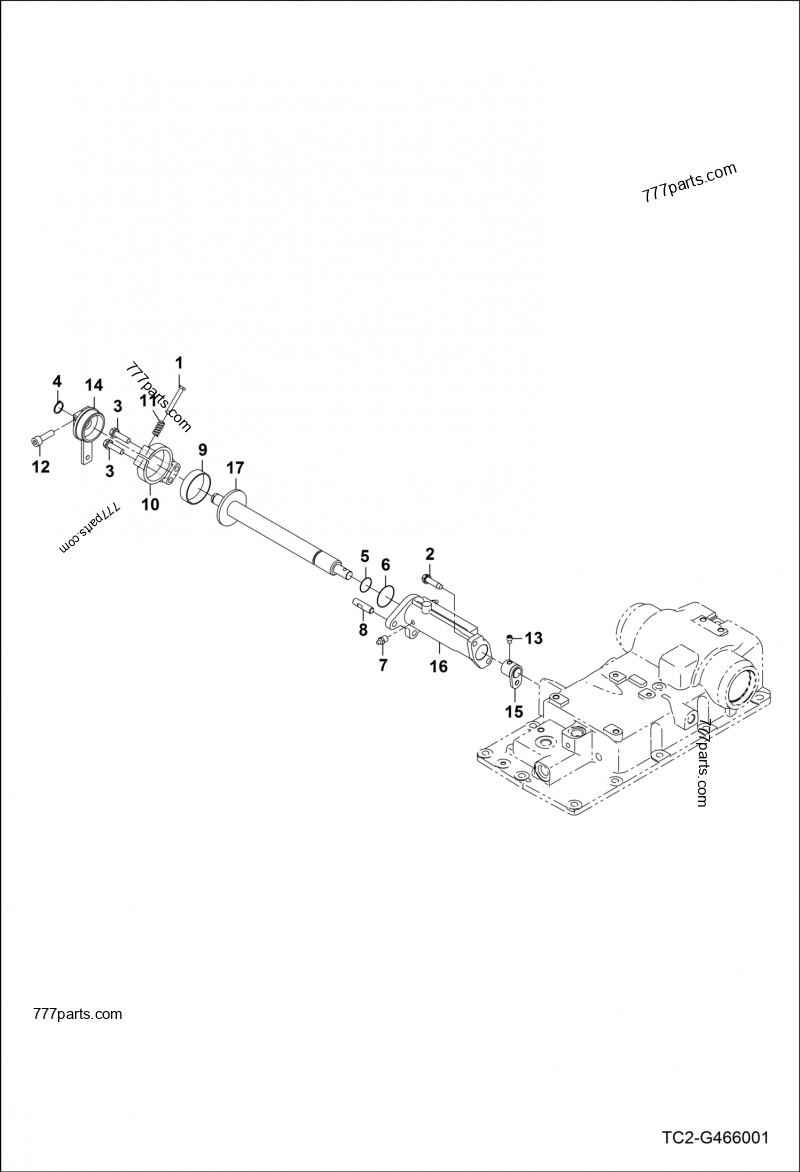 Hydraulic Position Control Linkage Group - Compact Tractors Bobcat ...