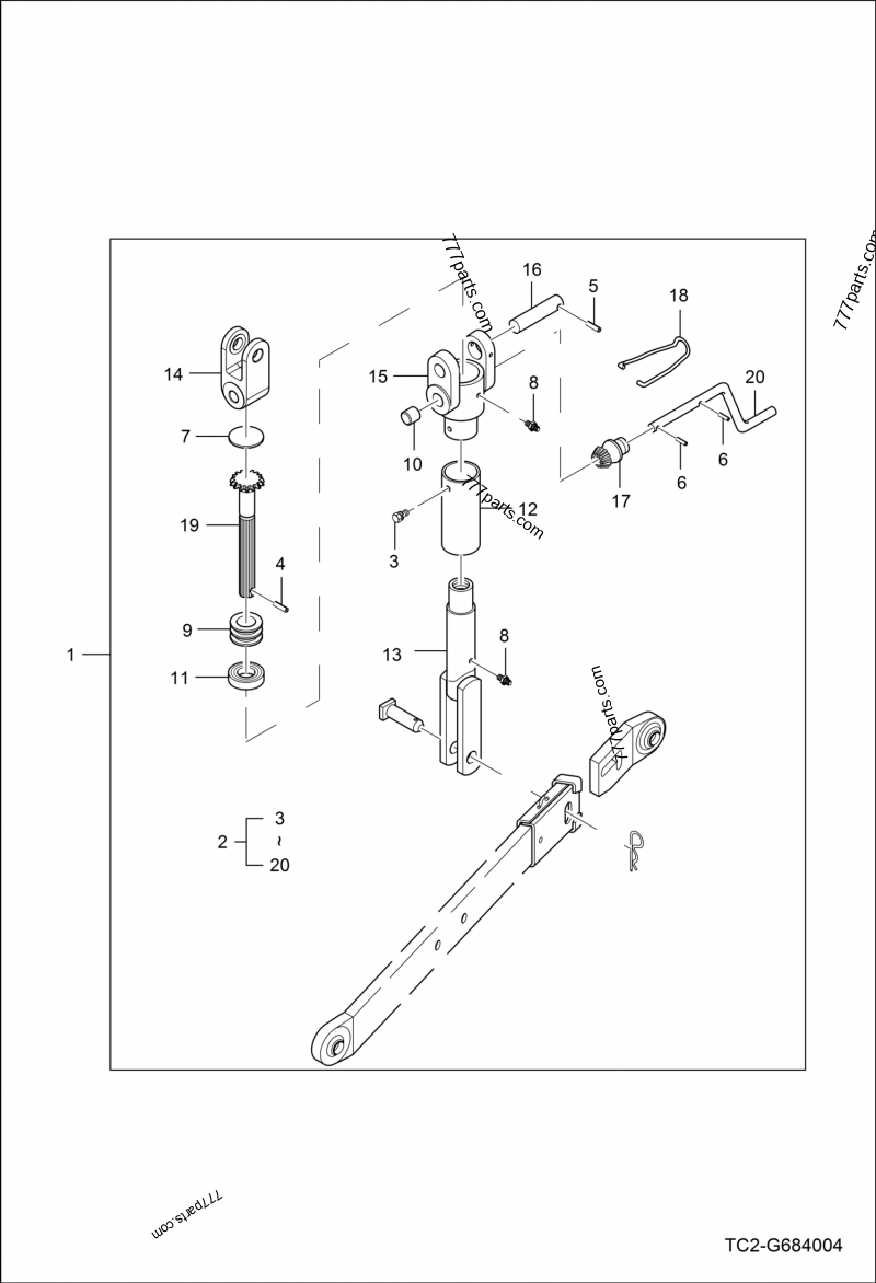 Lift Rod Kit - Compact Tractors Bobcat CT2025 (B4VJ11001 & Above ...