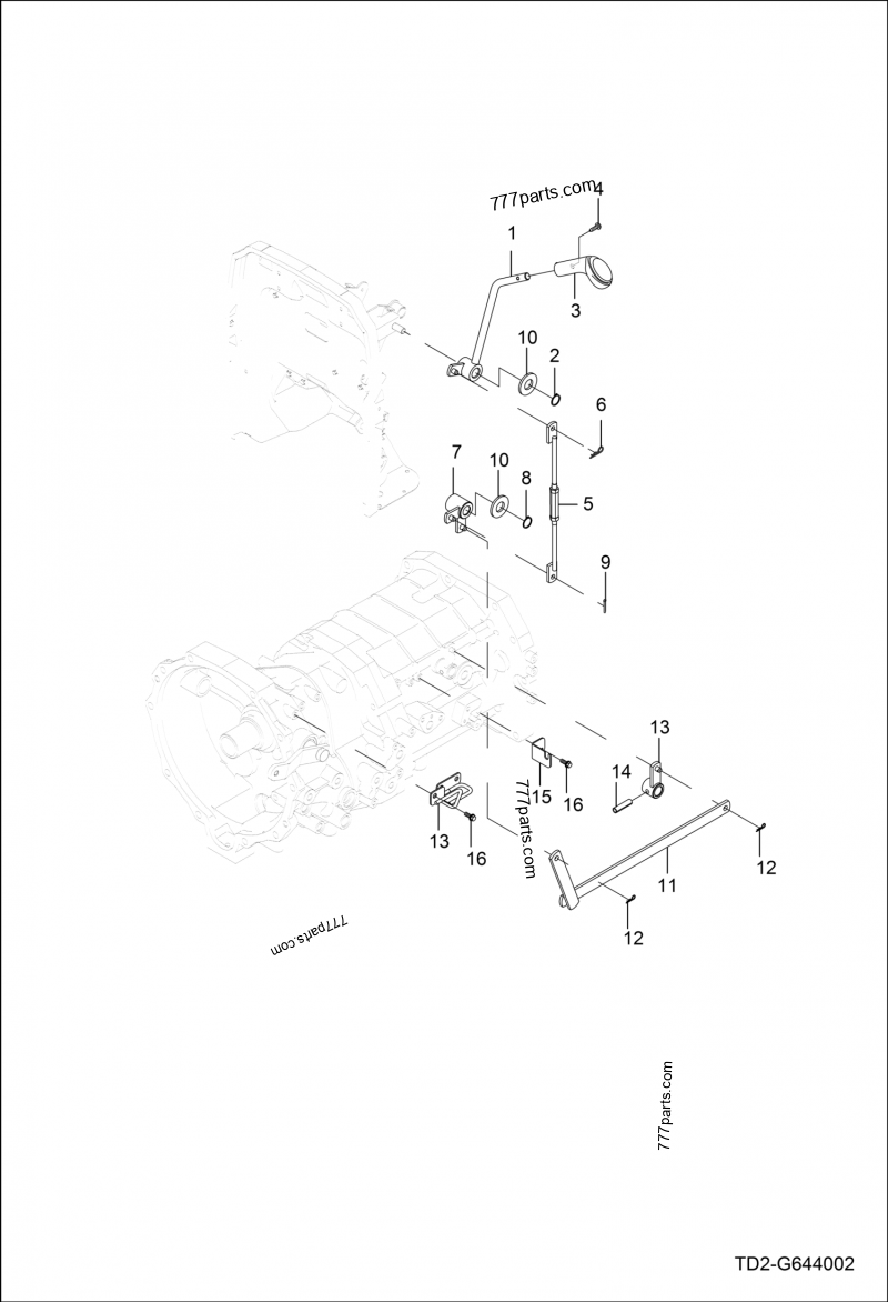 Shuttle Lever Group - Compact Tractors Bobcat CT4055 (B4W311001 & Above ...