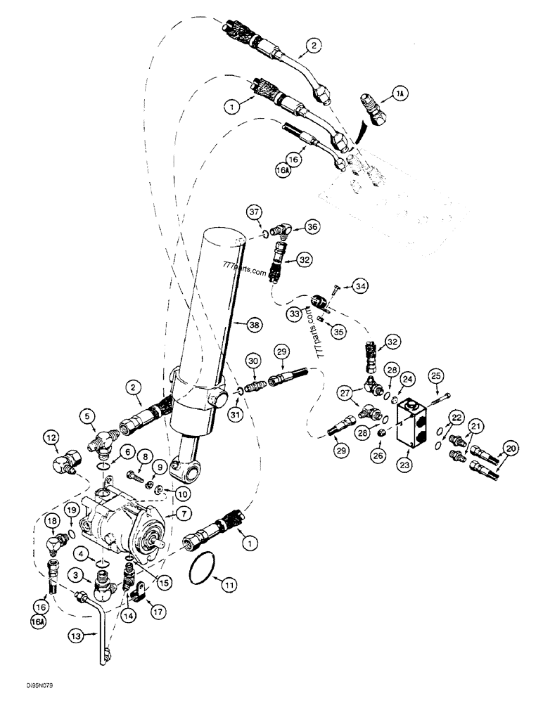 CENTERLINE OR OFFSET TRENCHER DRIVE AND BOOM LIFT HYDRAULIC CIRCUIT ...