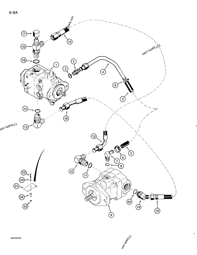 GROUND DRIVE HYDRAULIC CIRCUIT, P.I.N. JAF0104134 AND AFTER - FORKLIFTS ...