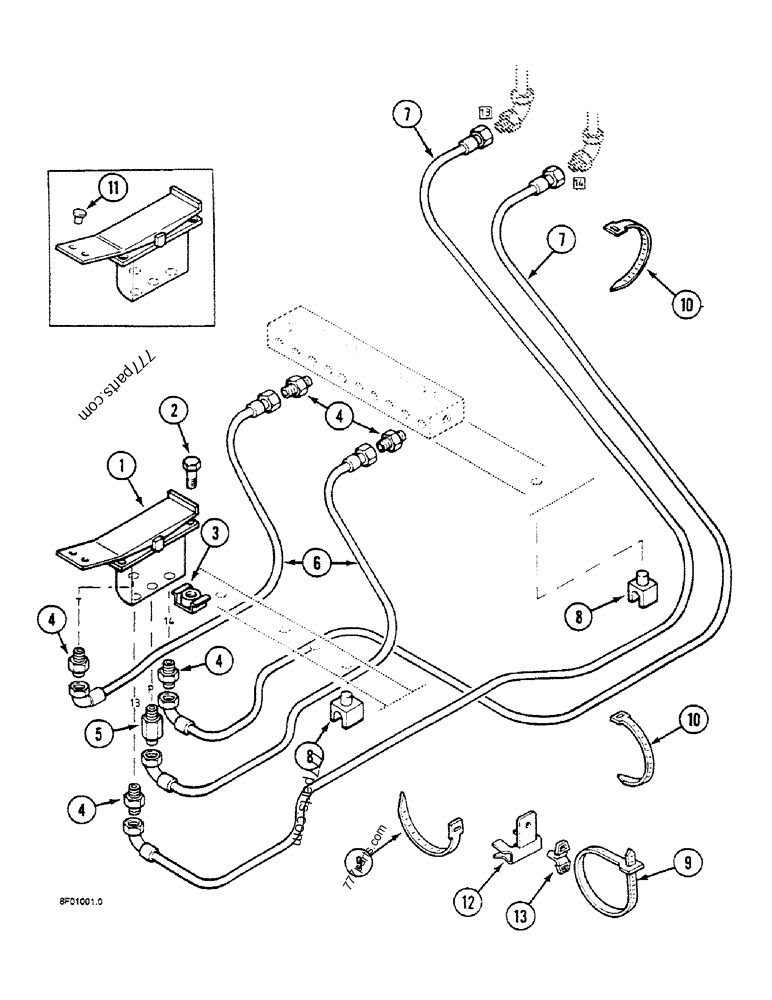 FOOT CONTROLLED OPTION, 1088 P(8701-) / 1088 P4A(9701-) - CRAWLER ...