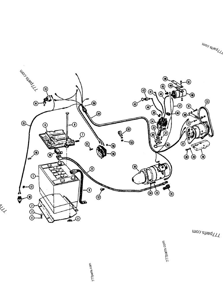 ELECTRICAL SYSTEM, (148B) SPARK IGNITION ENGINE - LOADER BACKHOES Case ...