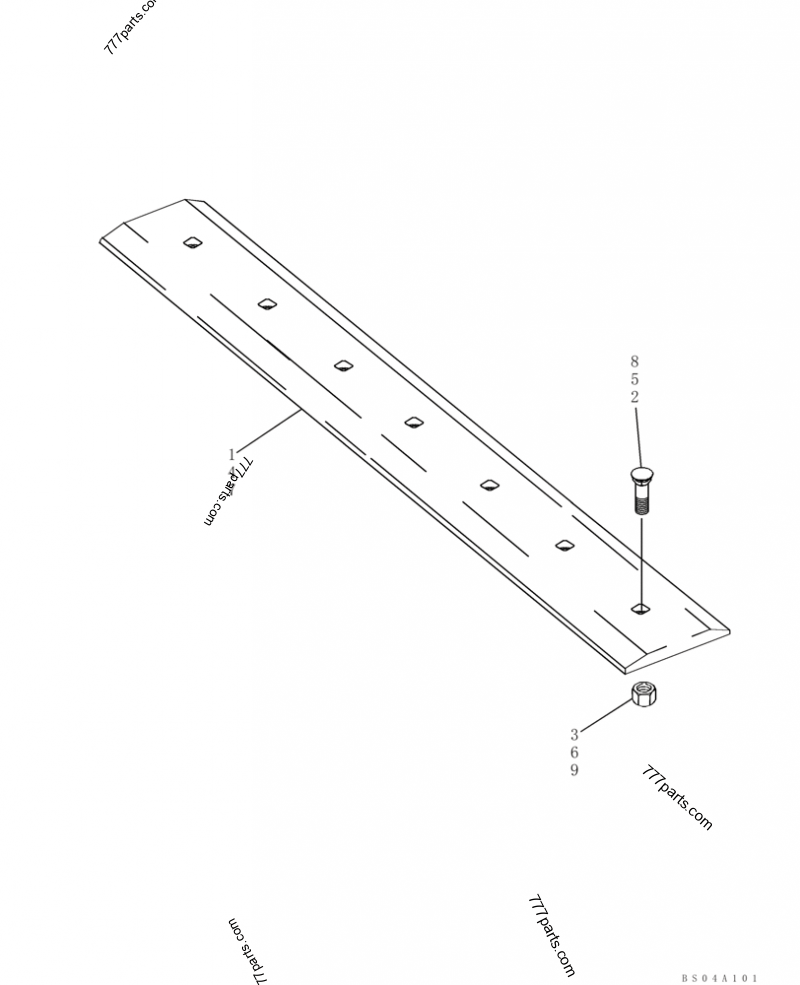 BUCKET, CUTTING EDGE (BOLT-ON CUTTING EDGE) - SKID STEER LOADERS Case ...