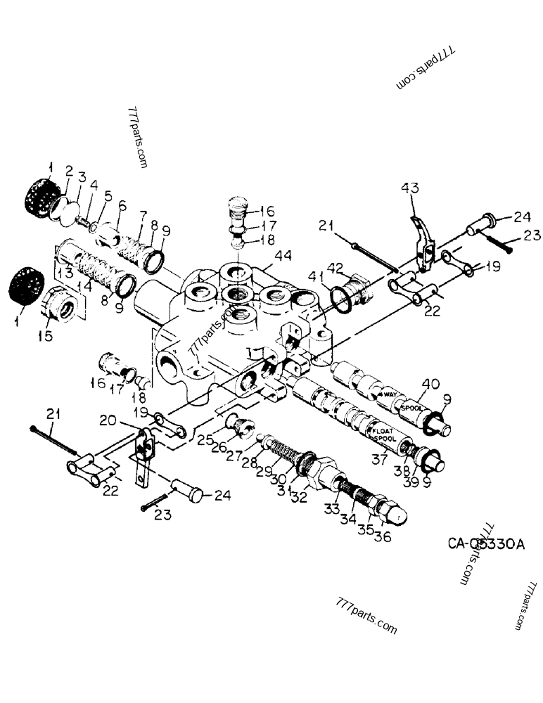 HYDRAULICS, CONTROL VALVE - SKID STEER LOADERS Case 4125 (INTERNATIONAL ...