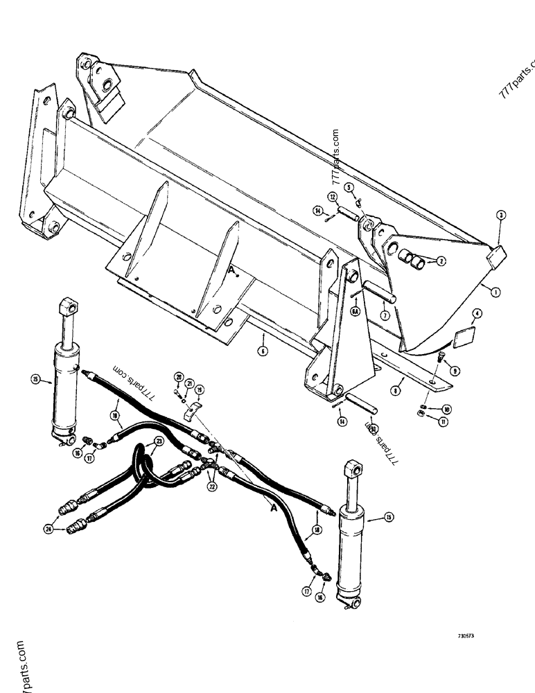 4-IN-1 BUCKET - SKID STEER LOADERS Case 1500-SERIES (CASE UNI-LOADER ...