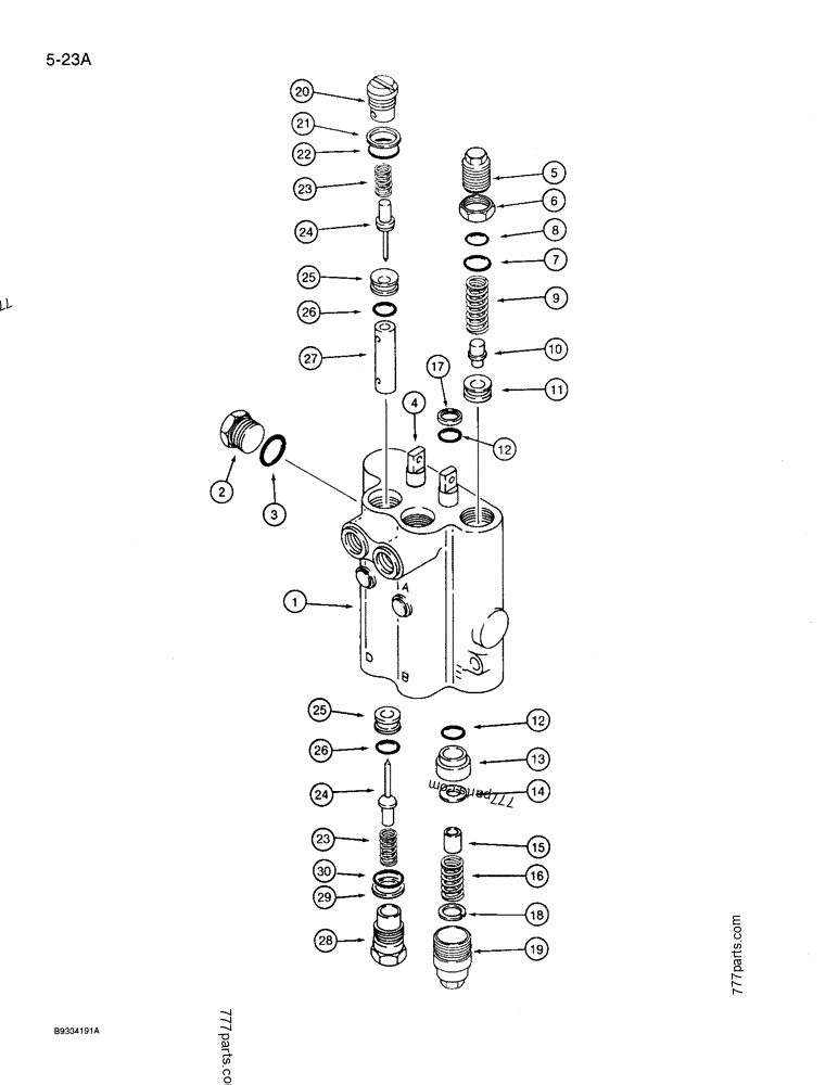 STEERING AND ATTACHMENT LIFT CONTROL VALVE - H672732 - FORKLIFTS Case ...