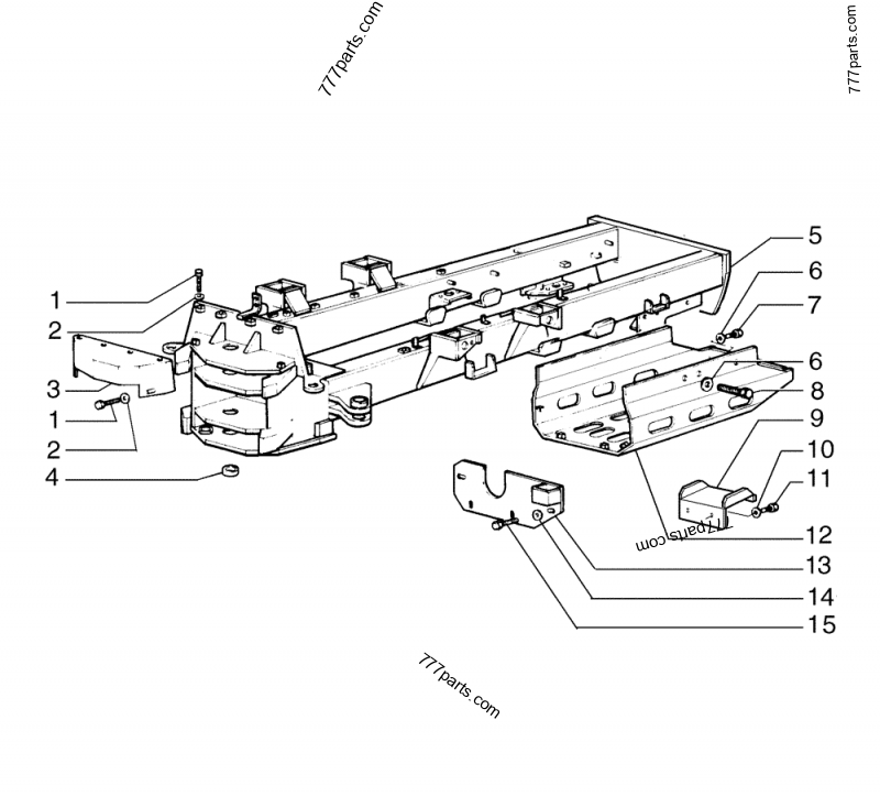 REAR MAIN FRAME - COMPACT WHEEL LOADERS Case 865B (MOTORGRADER TIER 0 ...