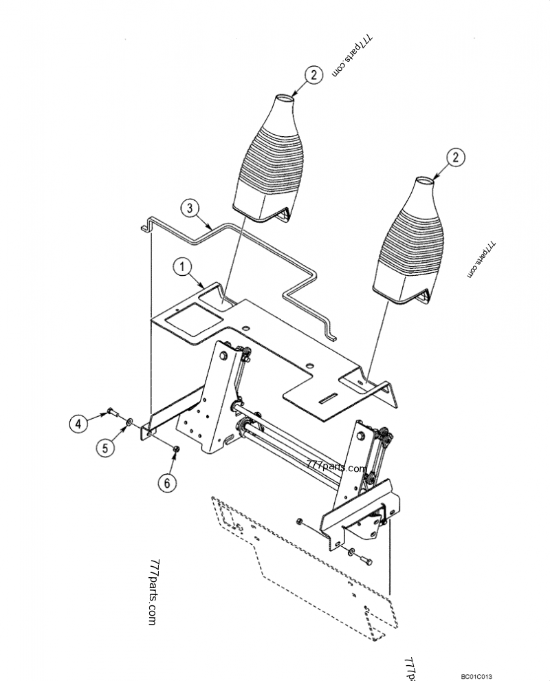 CONSOLE, CONTROL - SKID STEER LOADERS Case 40XT (CASE SKID STEER LOADER ...