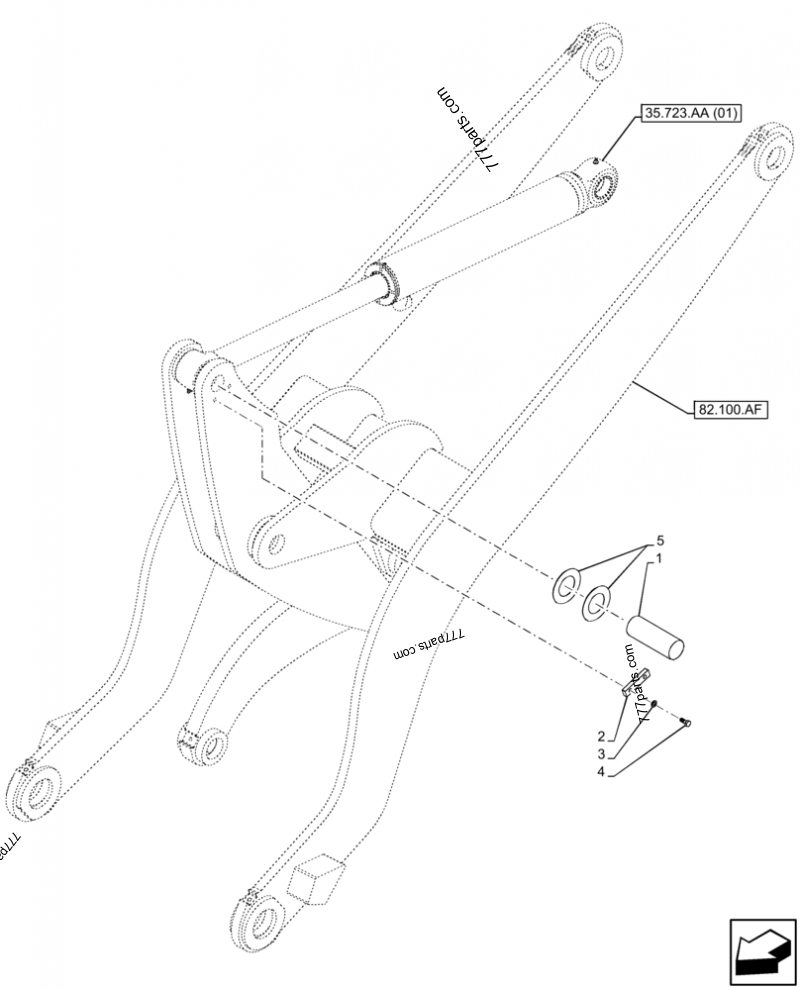 LOADER ARM, PIN, BUCKET CYLINDER - COMPACT WHEEL LOADERS Case 321F ...