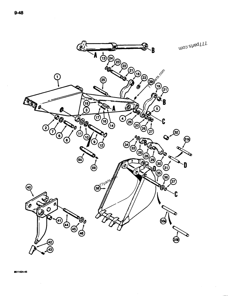 BACKHOE DIPPER AND BUCKET - LOADER BACKHOES Case 680L (CASE ...