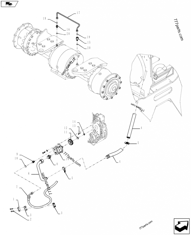 HYDRAULICS - MAIN BRAKE - PUMP - WHEEL LOADERS Case 721F (WHEEL LOADER ...