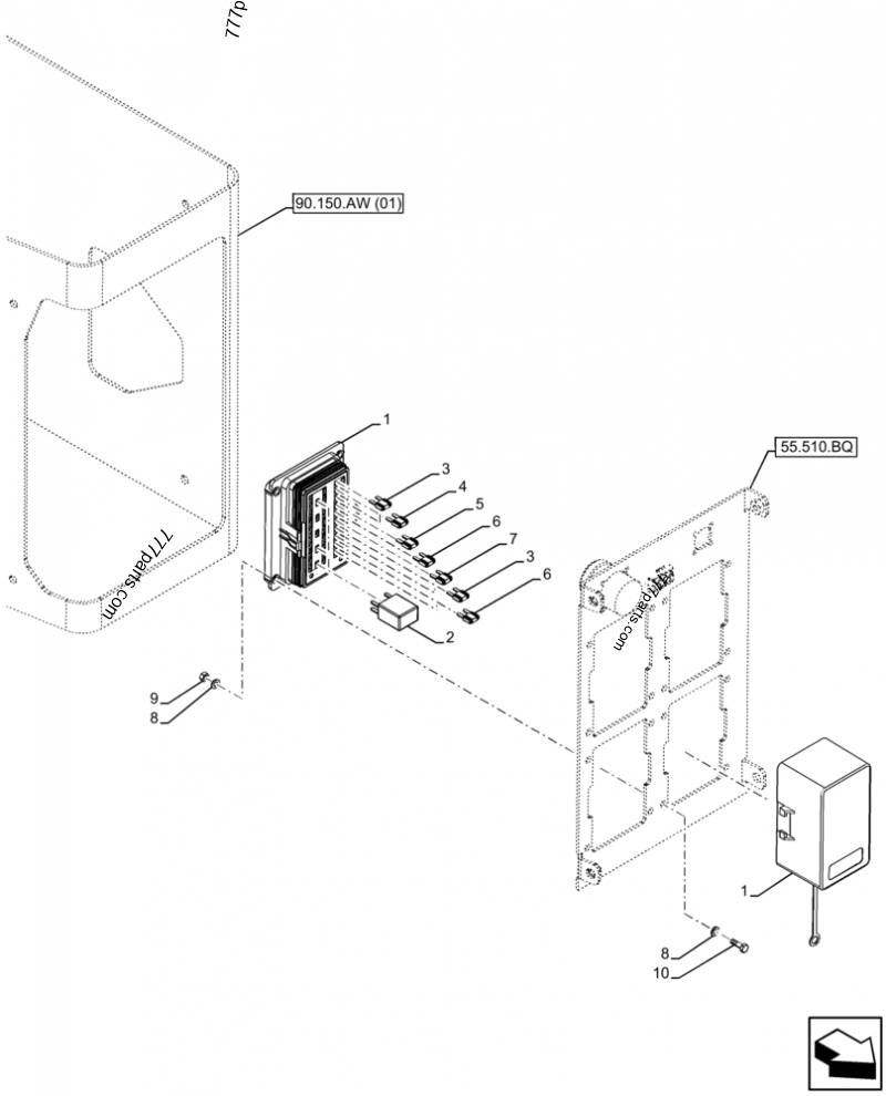 FUSE BOX - MOTOR GRADER Case 836C (4WD MOTOR GRADER - TIER 4 (1/15-4/16 ...