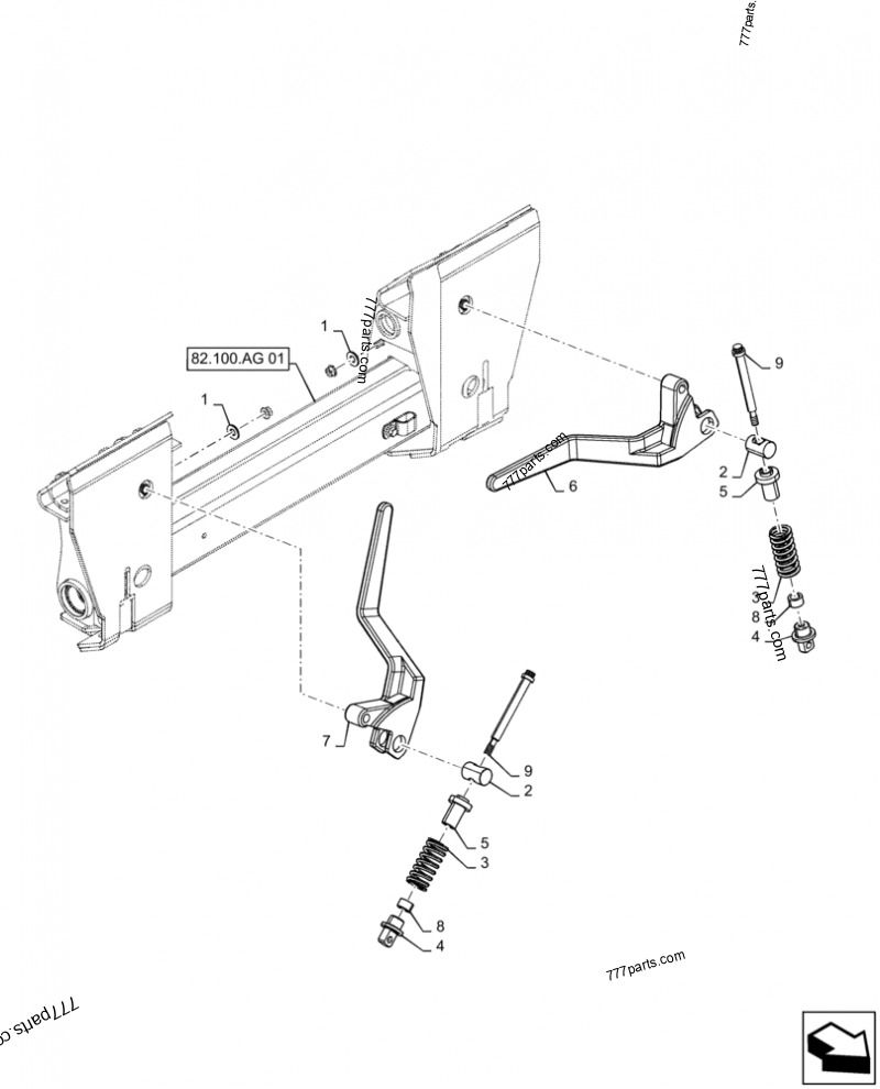 MANUAL COUPLER - COMPACT TRACK LOADERS Case TR310 (COMPACT TRACK LOADER ...