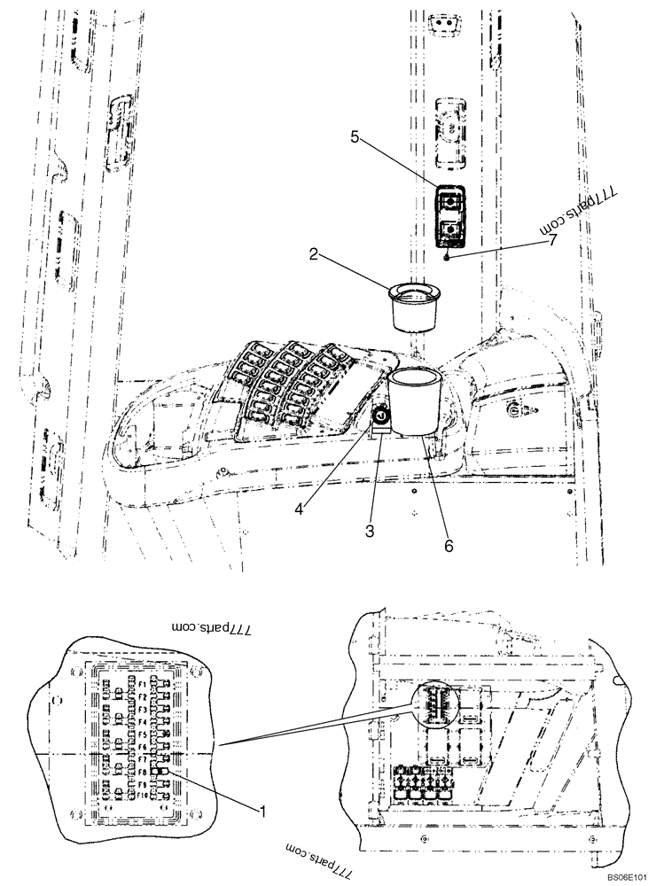 CAB - CONVENIENCE PACKAGE - WHEEL LOADERS Case 1021F (WHEEL LOADER ...