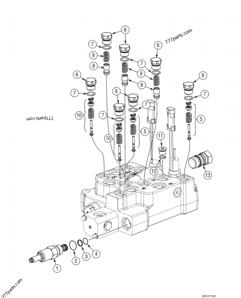 VALVE ASSY, CONTROL - LOADER - SKID STEER LOADERS Case 70XT (CASE SKID ...