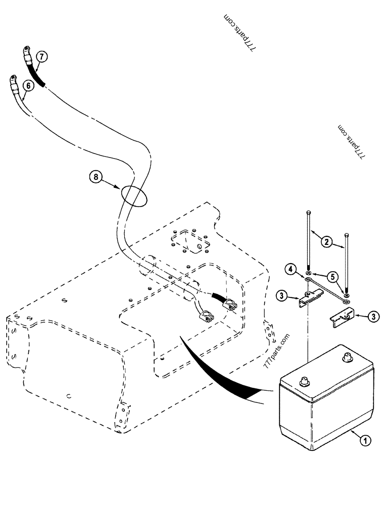 BATTERIES - LOADER BACKHOES Case 580M (CASE BACKHOE LOADER (EUROPE) (3/ ...