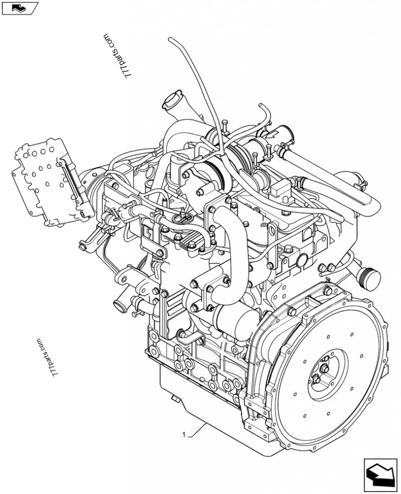 ENGINE - SKID STEER LOADERS Case SR150 (SKID STEER LOADER - NRC (10/13 ...