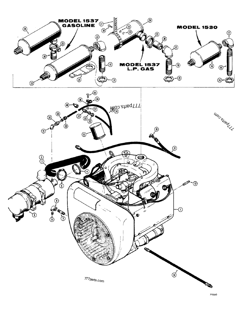 WISCONSIN GASOLINE ENGINE - SKID STEER LOADERS Case 1500-SERIES (CASE ...