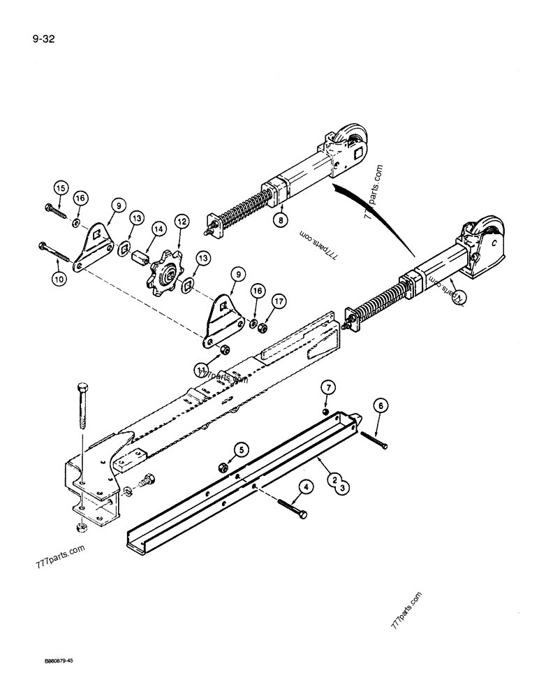 TRENCHER BOOM END AND SPROCKET MOUNTING - CHANNEL BOOM PARTS ...