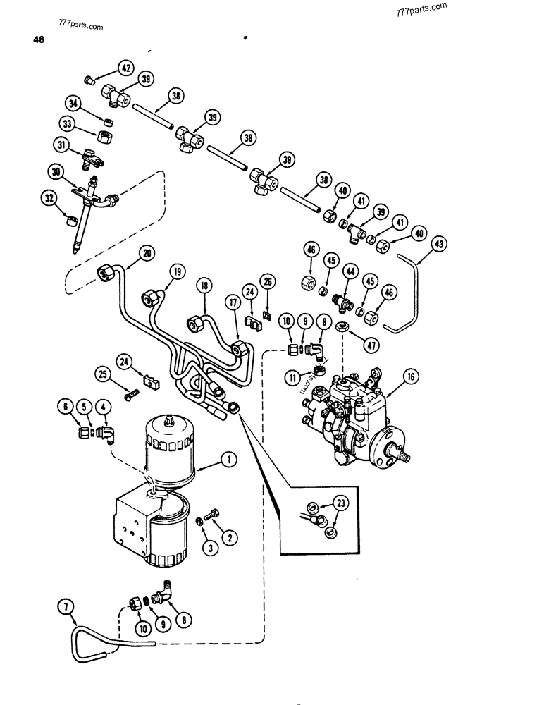 FUEL INJECTION AND FILTER SYSTEM, 207 NATURALLY ASPIRATED DIESEL ENGINE ...