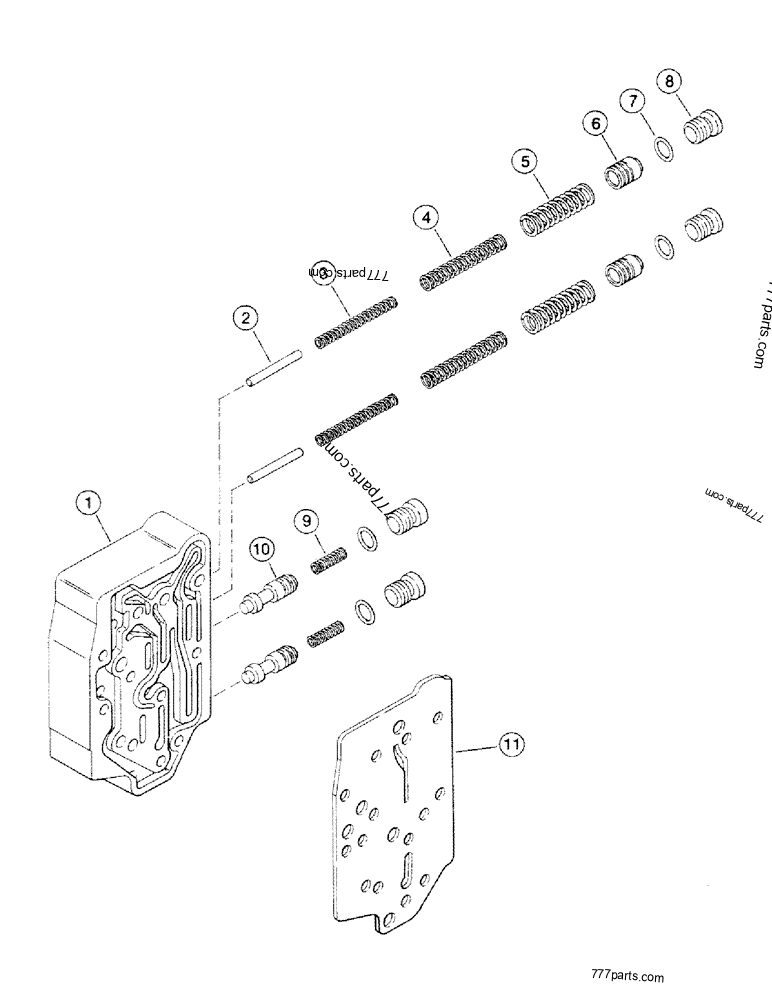 MODULATOR VALVE ASSEMBLY - WHEEL LOADERS Case W14 (CASE WHEEL LOADER ...
