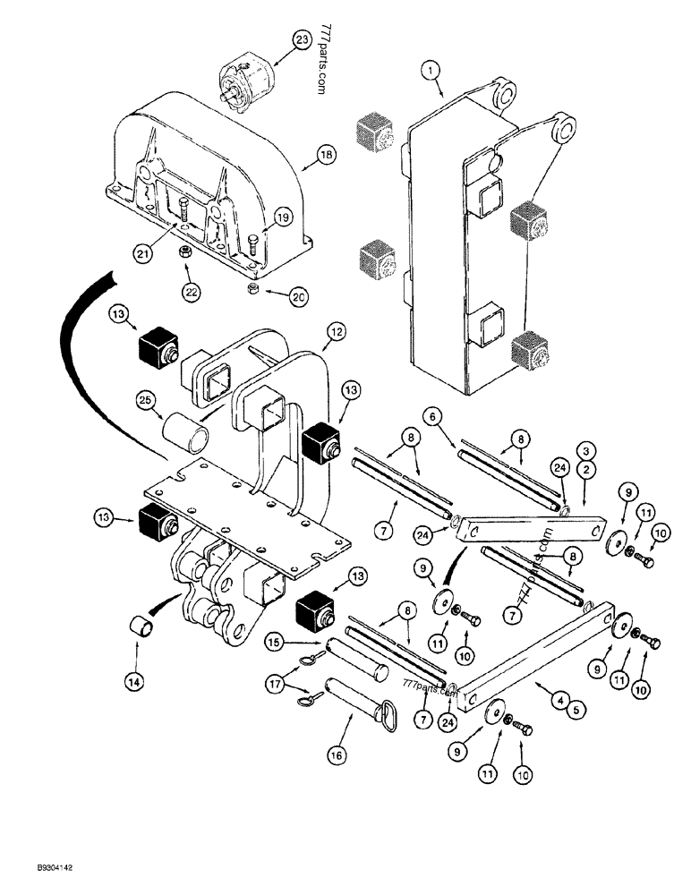PLOW BLADE MOUNTING FRAME, GEARBOX AND LINKS, P40 PLOW - TRENCHERS ...