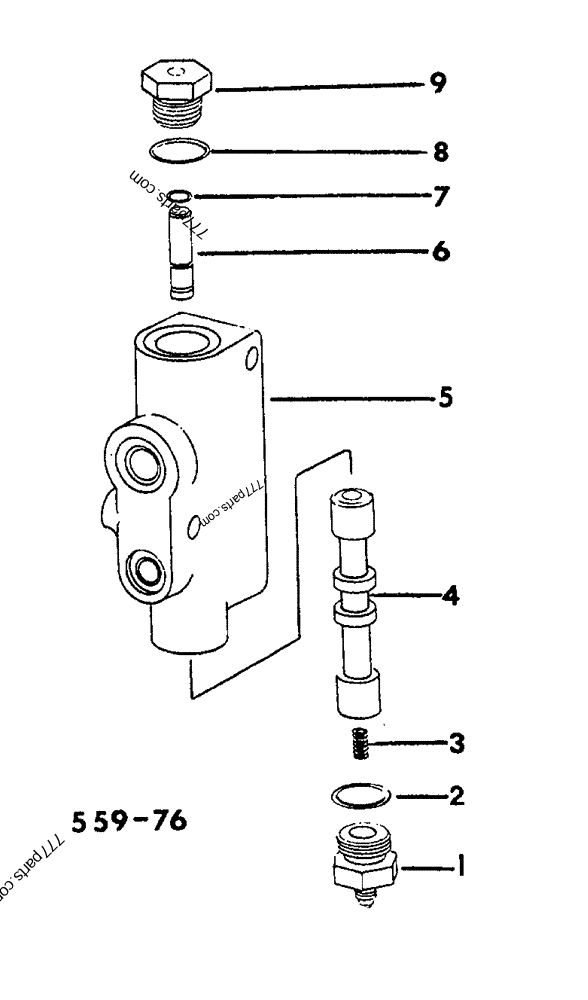 SELF LEVELING VALVE - LOADER TRACTORS Case 3400 (SERIES A INTERNATIONAL ...