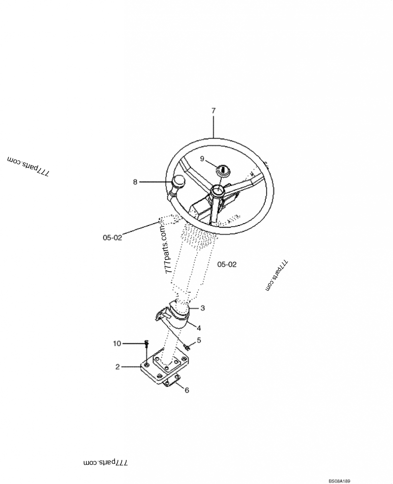 STEERING COLUMN (87700458) - WHEEL LOADERS Case 1221E (WHEEL LOADER ...