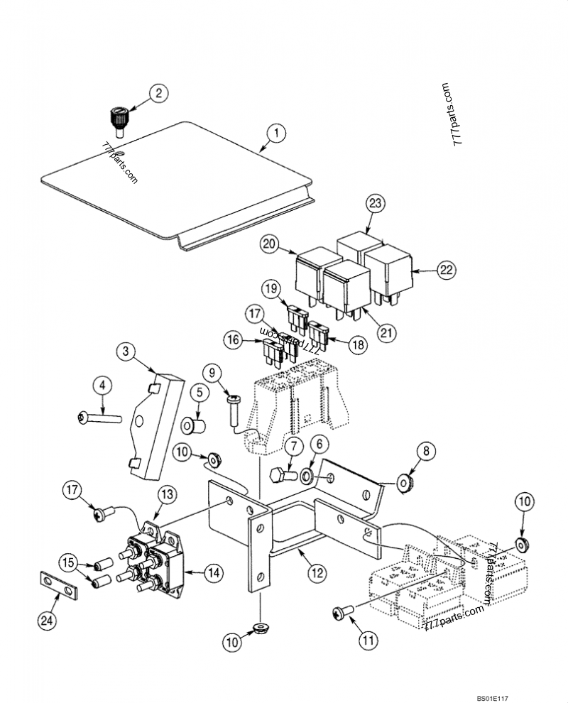 FUSE AND RELAY - MAIN - SKID STEER LOADERS Case 40XT (CASE SKID STEER ...
