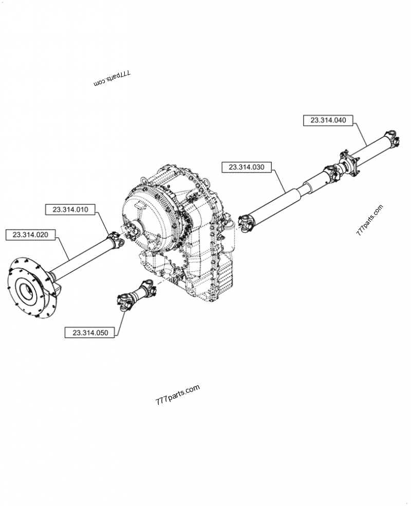PICTORIAL INDEX - FOUR WHEEL DRIVE SYSTEM - WHEEL LOADERS Case 521G ...