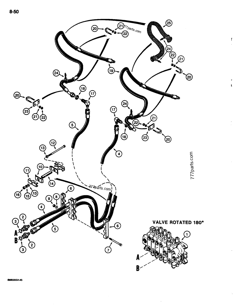 BACKHOE BUCKET CYLINDER HYDRAULIC CIRCUIT, USED ON LOW PROFILE MODELS ...