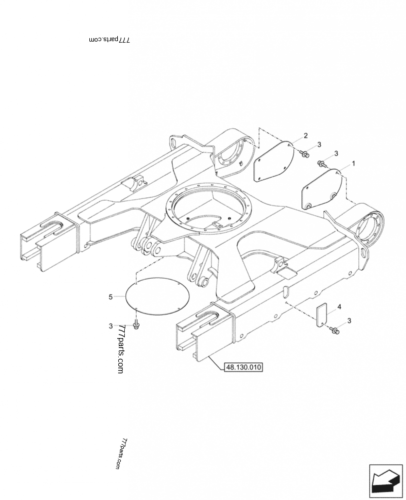 FRAME, LOWER, COVERS - MINI CRAWLER EXCAVATOR Case CX37C (MINI CRAWLER ...