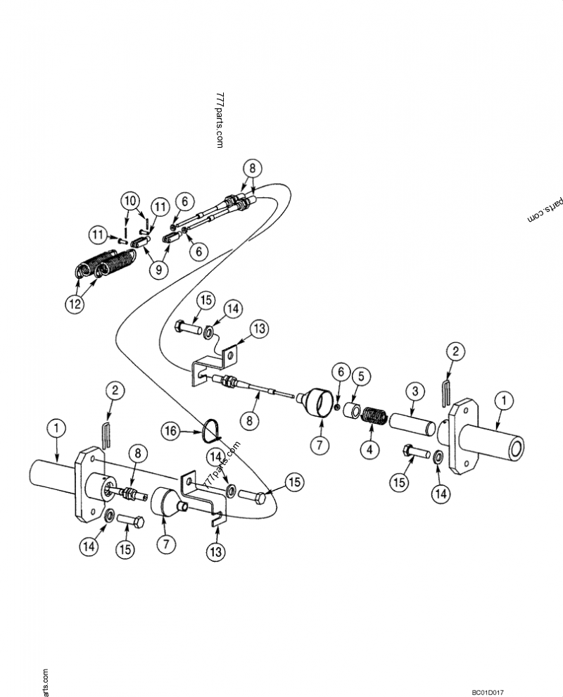 BRAKE SYSTEM - MECHANICAL, NORTH AMERICAN MODELS - SKID STEER LOADERS ...