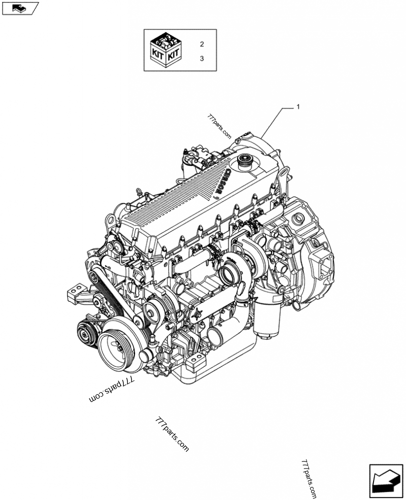 ENGINE ASSY - WHEEL LOADERS Case 1121F (WHEEL LOADER - TIER 4 (EU) (4/ ...