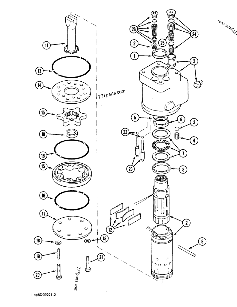 STEERING CONTROL VALVE (ORBITROL) - CRAWLER EXCAVATORS Case 488P (CASE ...